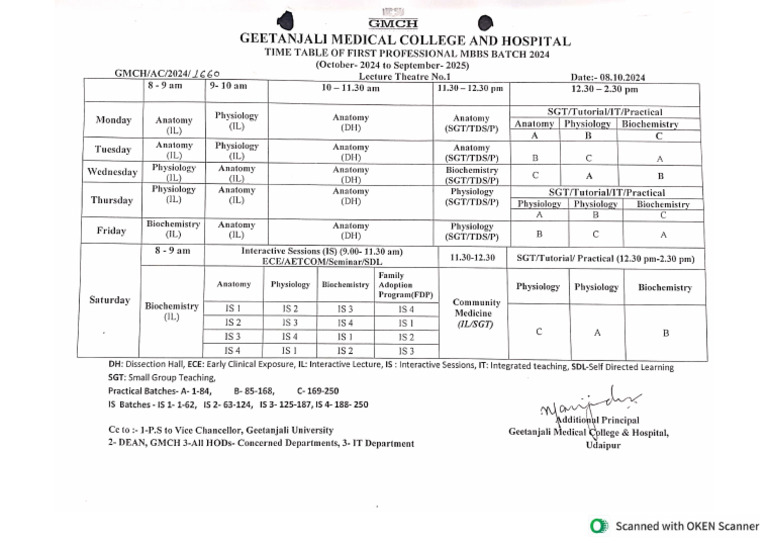 Time Table | PDF
