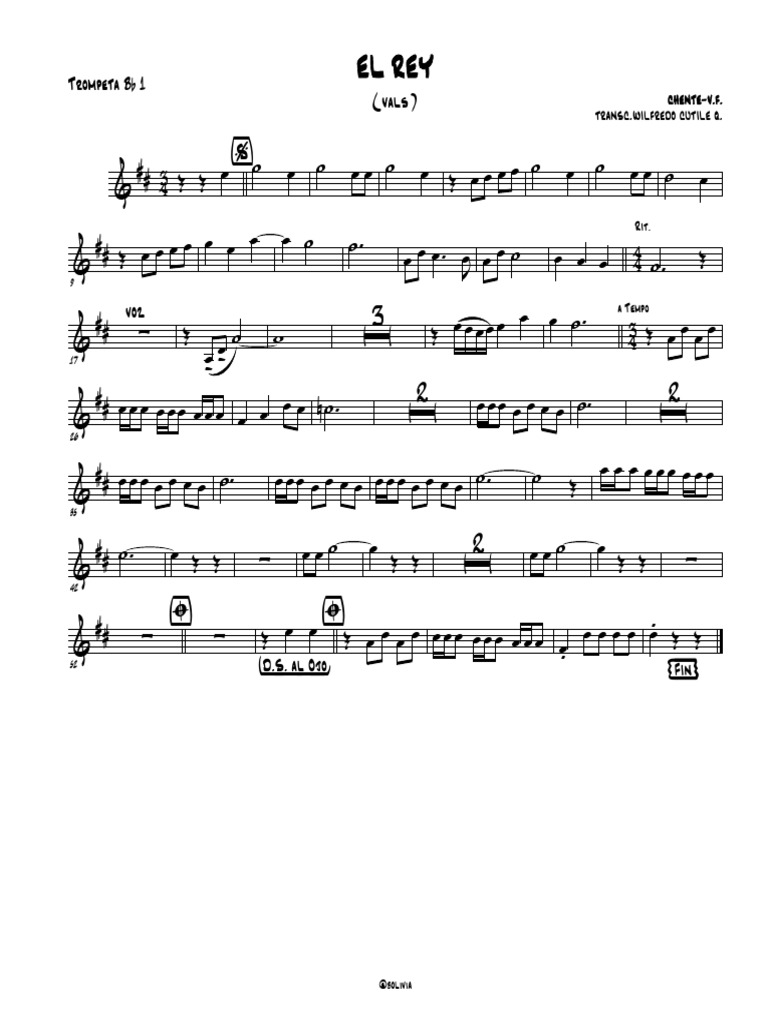 El Rey - Trompeta Bb 1 | PDF