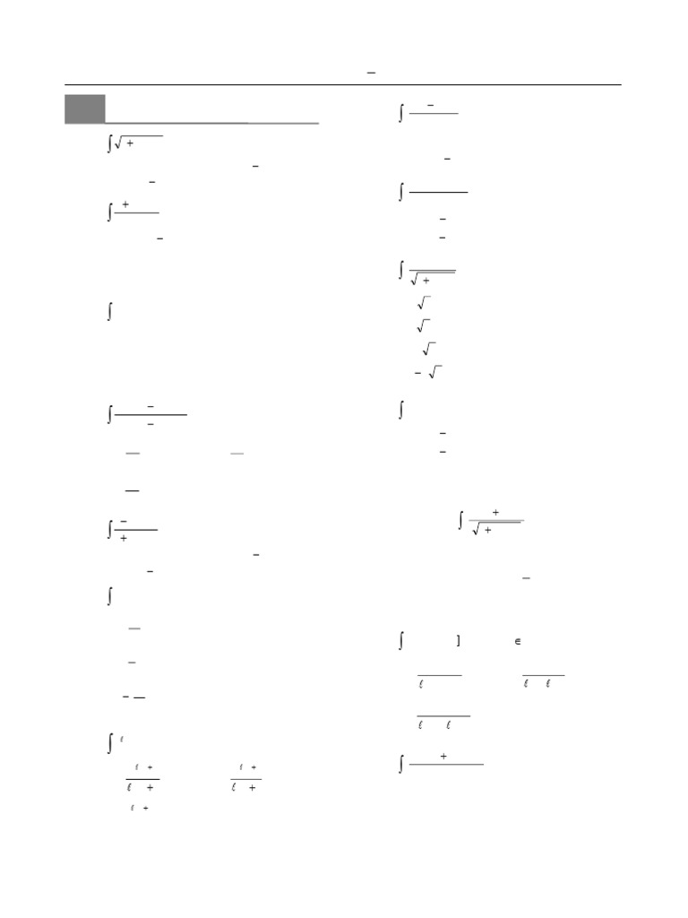 Indefinite Integration (Level) | PDF