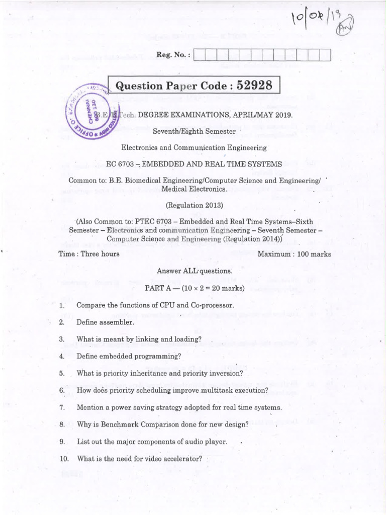 16.university Question Paper1 | PDF