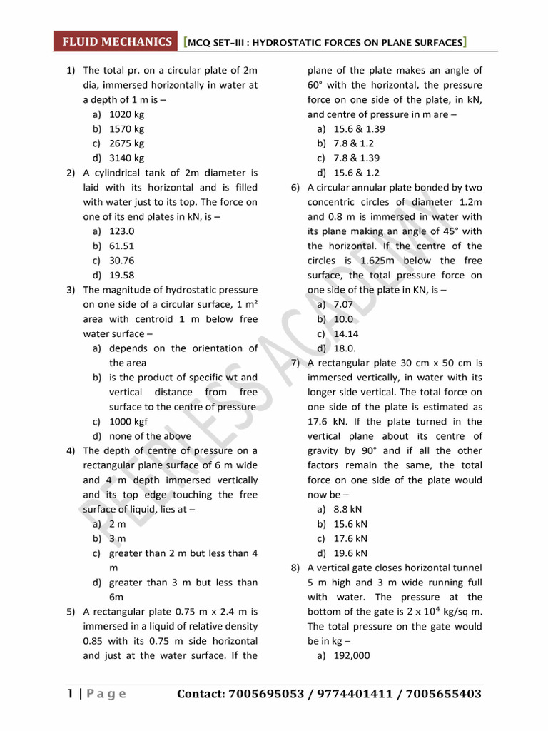 FM MCQ Sheet - 3 | PDF