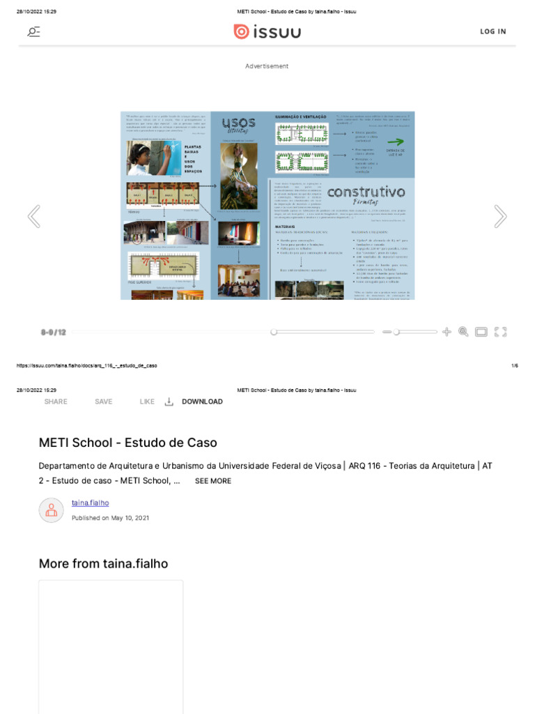 METI School - Estudo de Caso by Taina - Fialho - Issuu | PDF