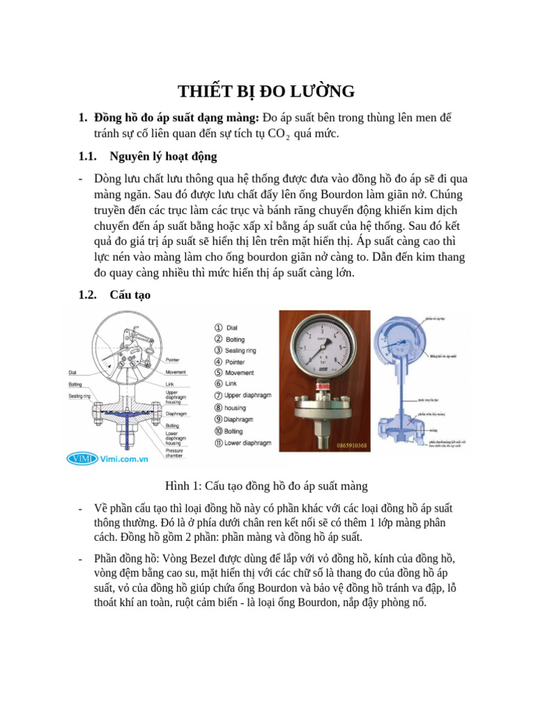 THIẾT BỊ ĐO LƯỜNG- len men bia | PDF