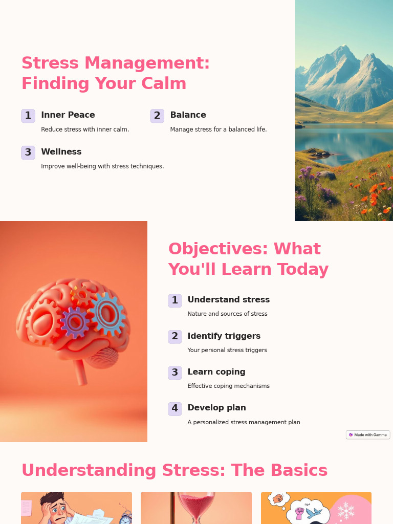 Stress Management Finding Your Calm | PDF