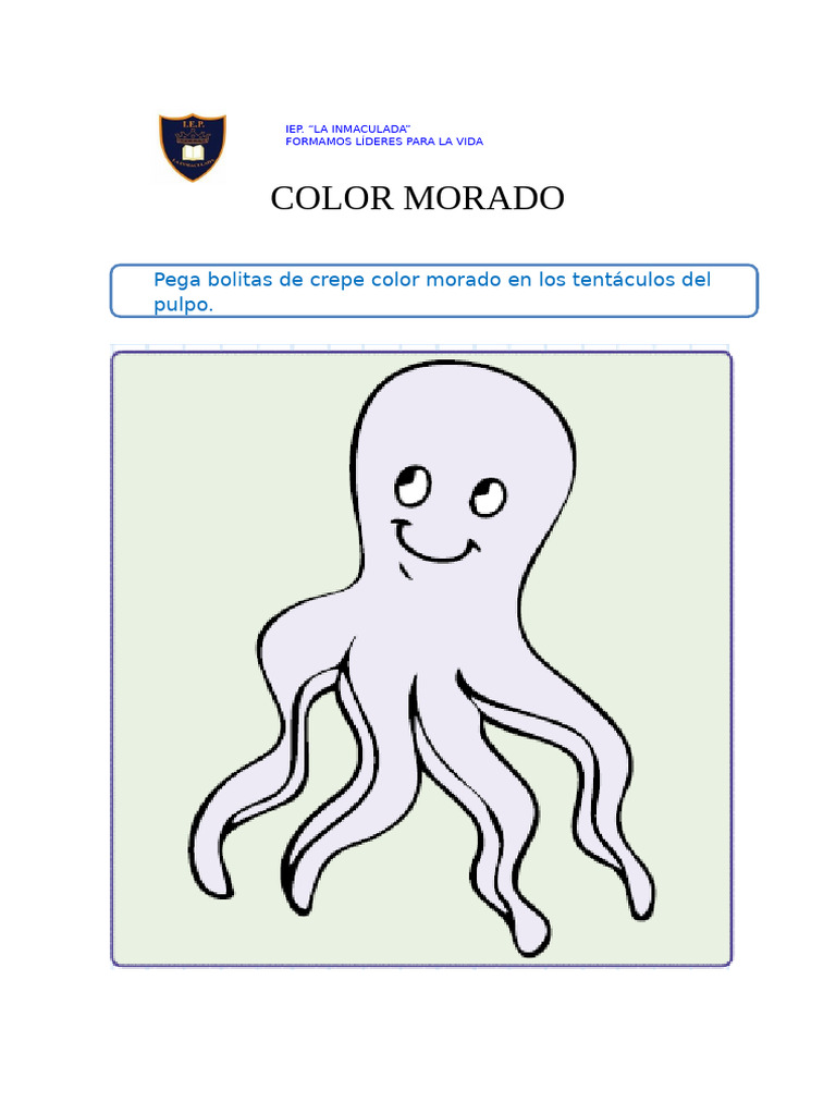 Color Morado para Ninos de 4 Anos | PDF