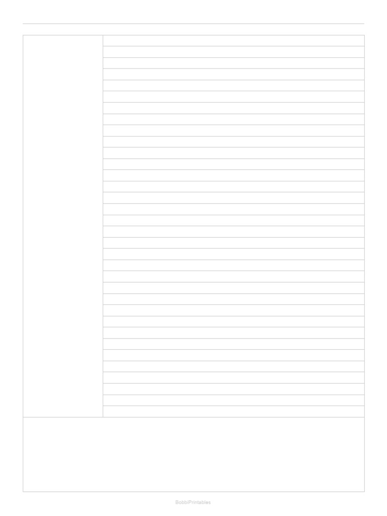 Cornell Notes - Lined - Letter | PDF