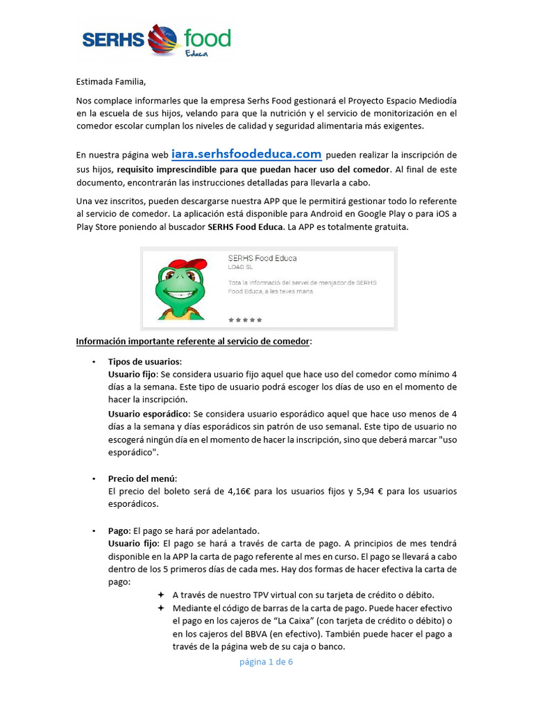 tutorial SERHS_FOOD_CP_GERMÁN_FDEZ_RAMOS | PDF | Aplicación movil ...