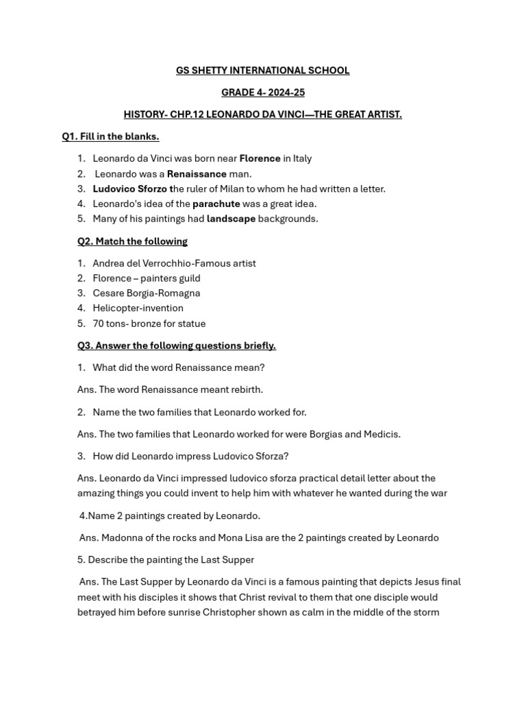 History Grade 4 - chp 12 | PDF