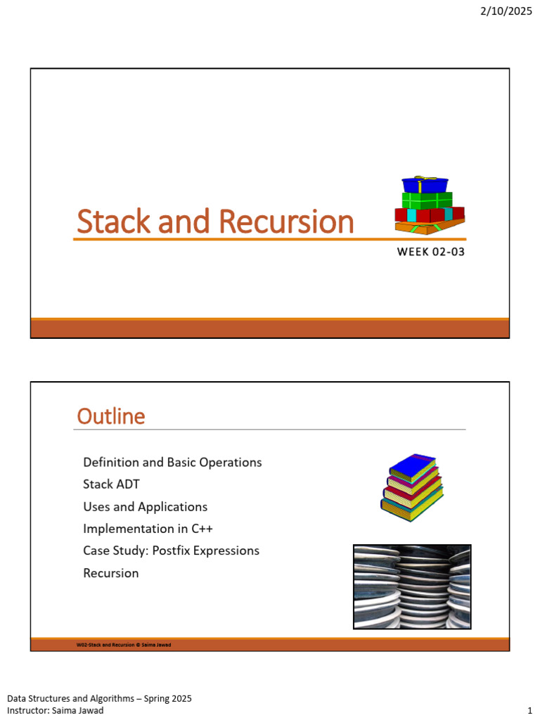 Stack and Recursion Overview | PDF | Control Flow | Computer Programming