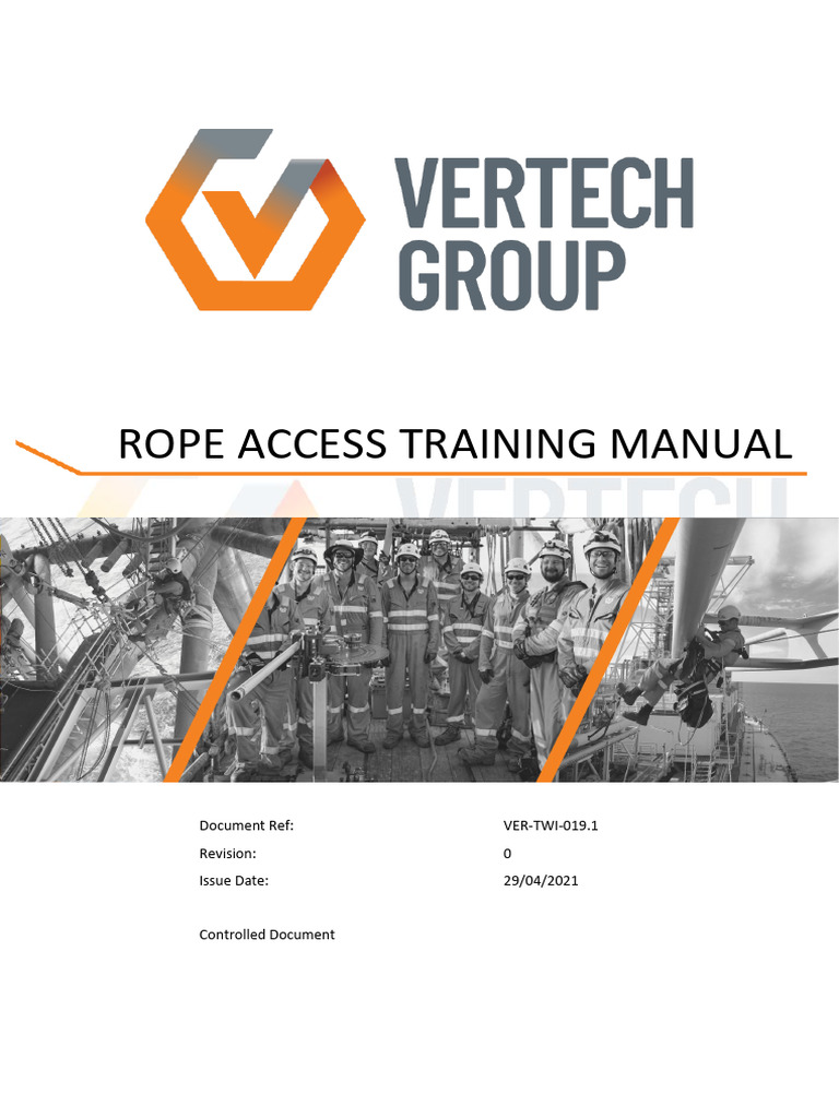 VER TWI 019.1 Rope Access Training Manual | PDF | Learning | Knot