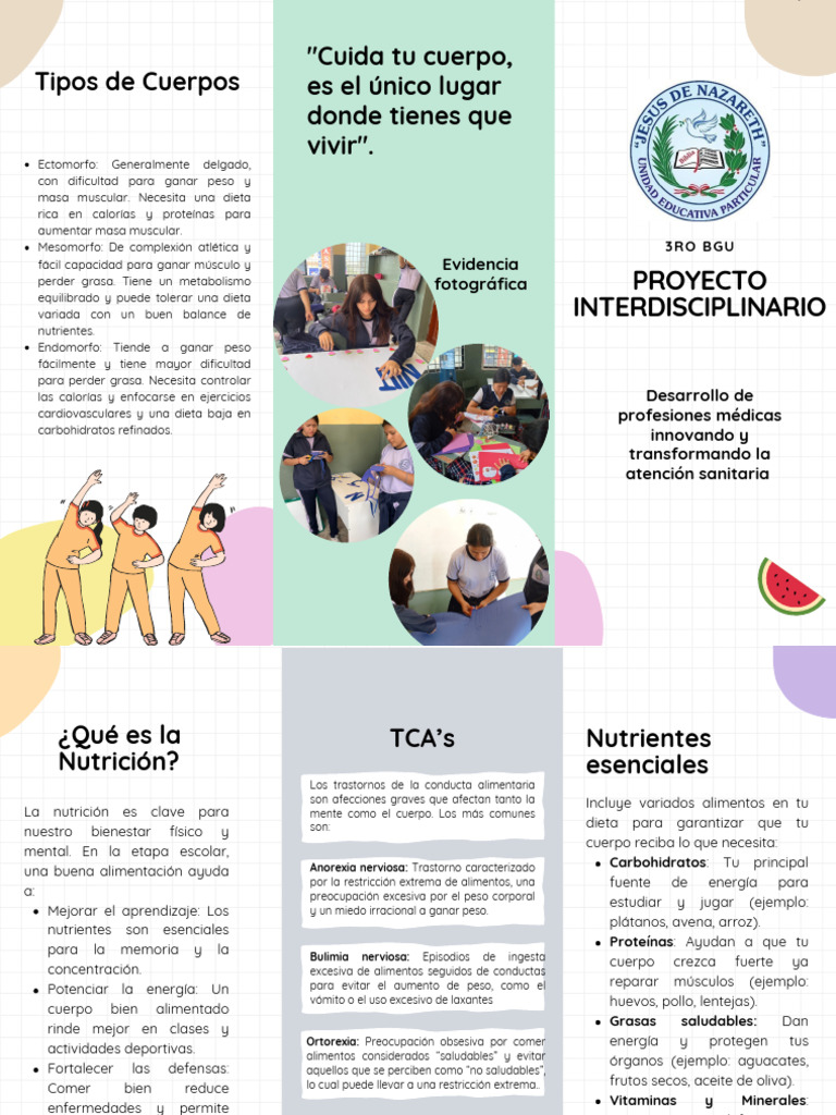 Folleto Tríptico Salud Mental | PDF | Dieta | Alimentos