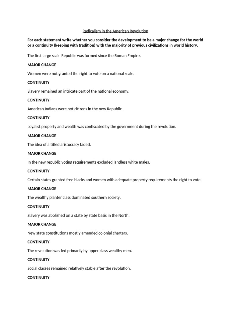 Radicalism in The American Revolution 2023 | PDF | American Revolution ...