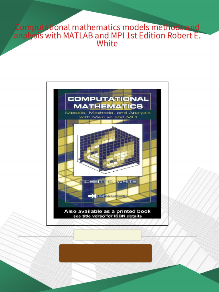 Computational mathematics models methods and analysis with MATLAB and ... Computational mathematics models methods and analysis with MATLAB and ...