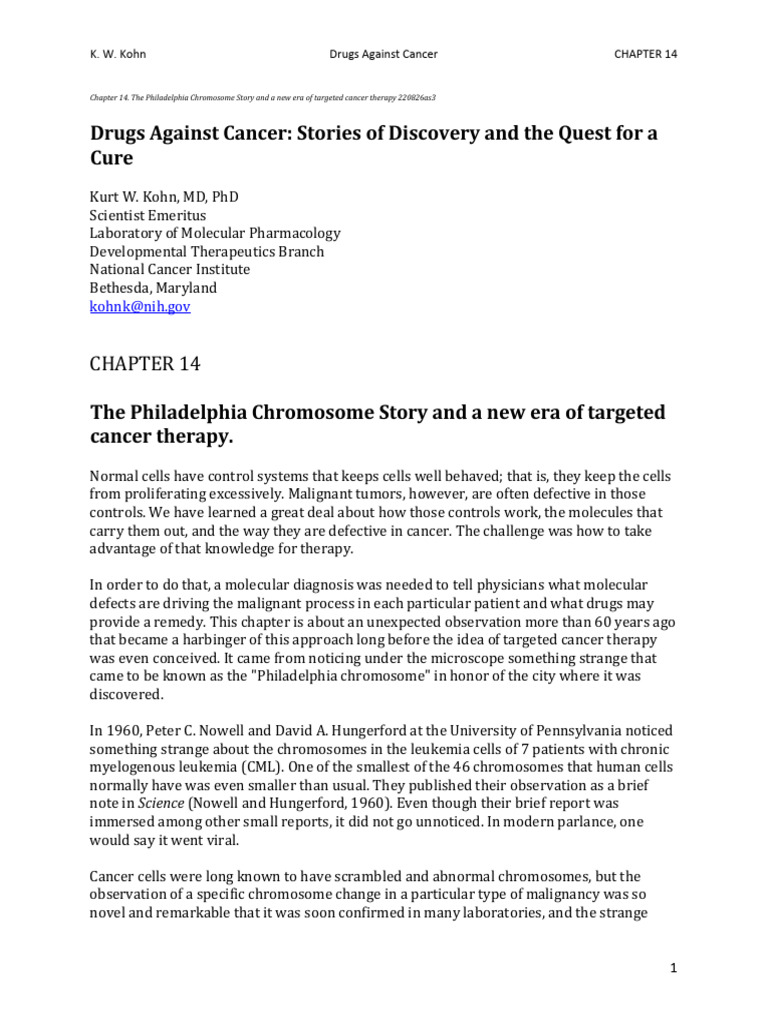 Drugs Against Cancer Chapter14 v220826as3 | PDF | Tyrosine Kinase | Biochemistry