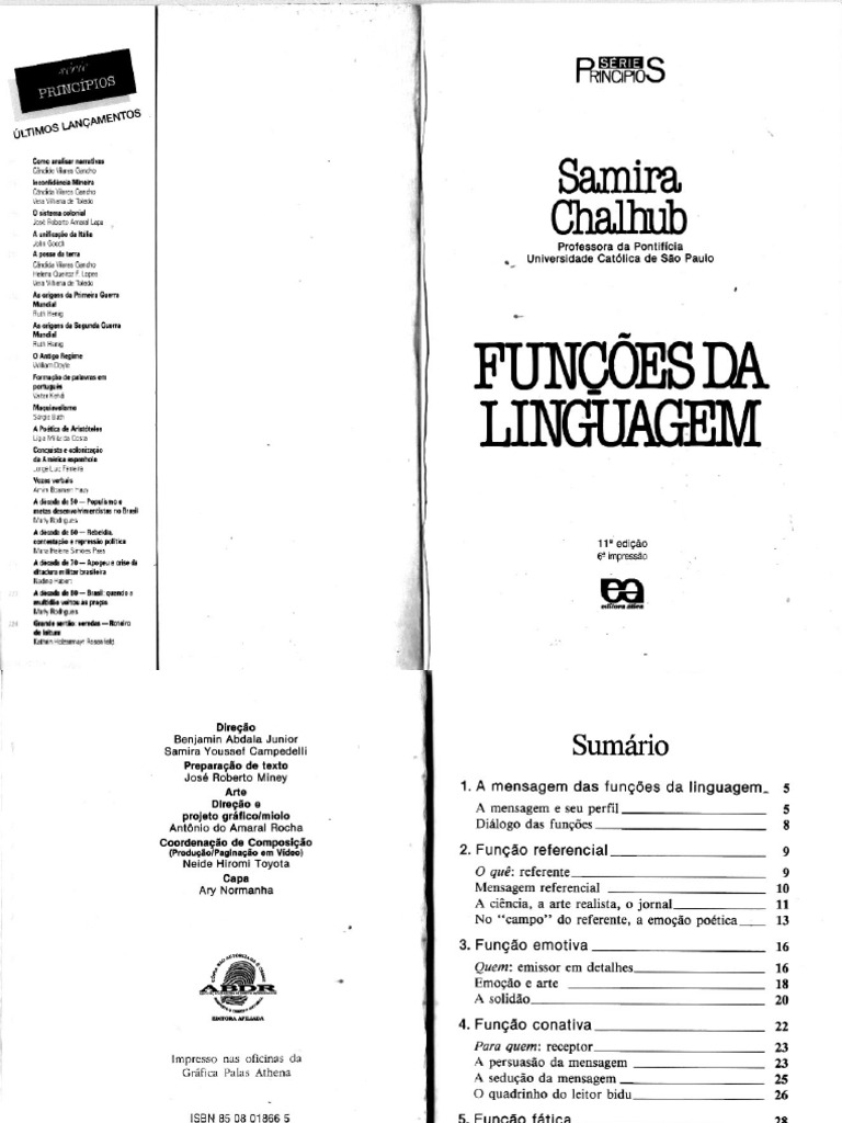 CHALHUB Samira Funcoes Da Linguagem | PDF