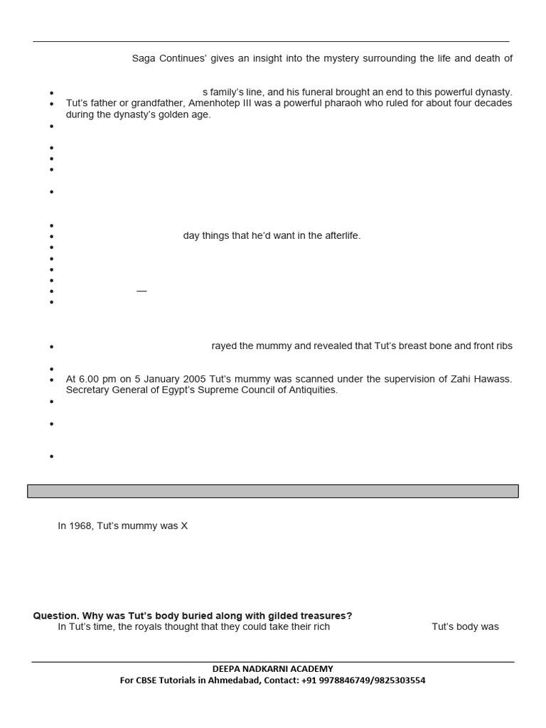 King Tut: Mysteries of His Life & Death | PDF | Akhenaten | Tutankhamun