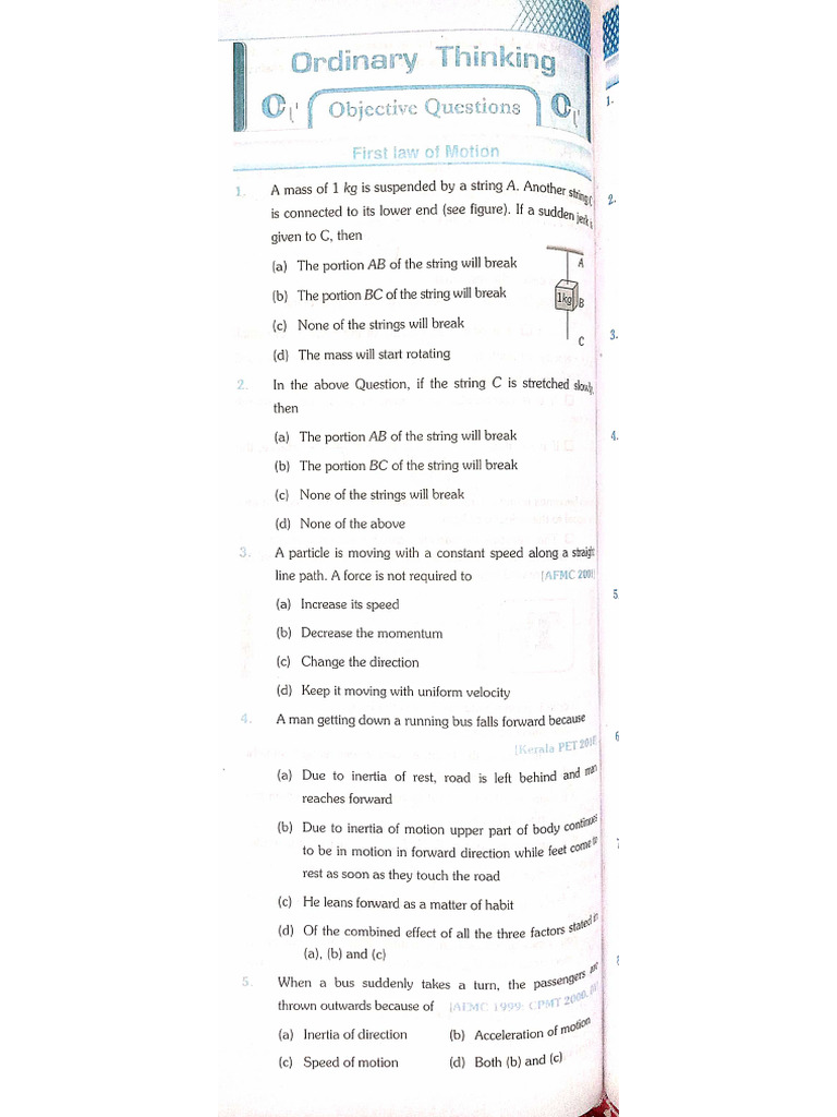Errorless Physics Newton Law of Motion | PDF