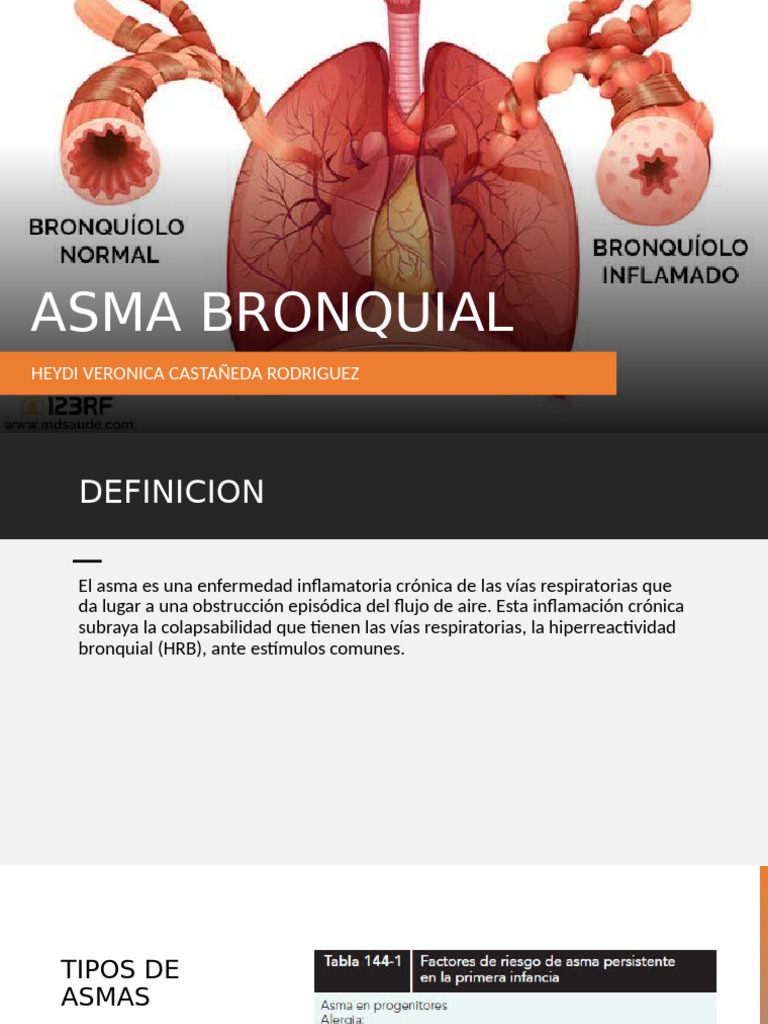 ASMA BRONQUIAL Heydi Veronica | PDF | Asma | Enfermedades respiratorias