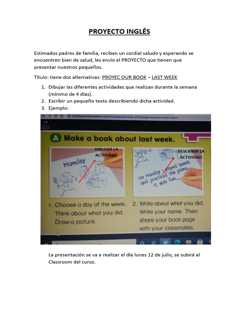 PROYECTO INGLÉS | PDF