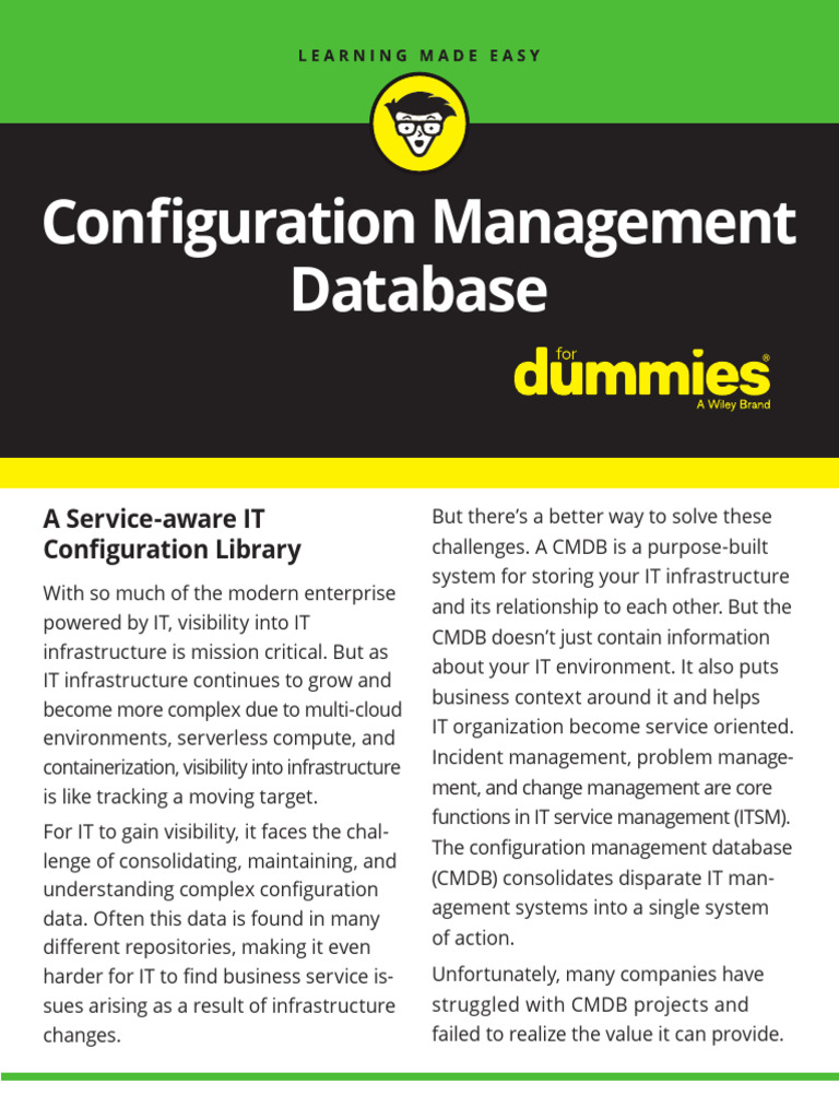 CMDB: Enhancing IT Service Management | PDF | Cloud Computing ...
