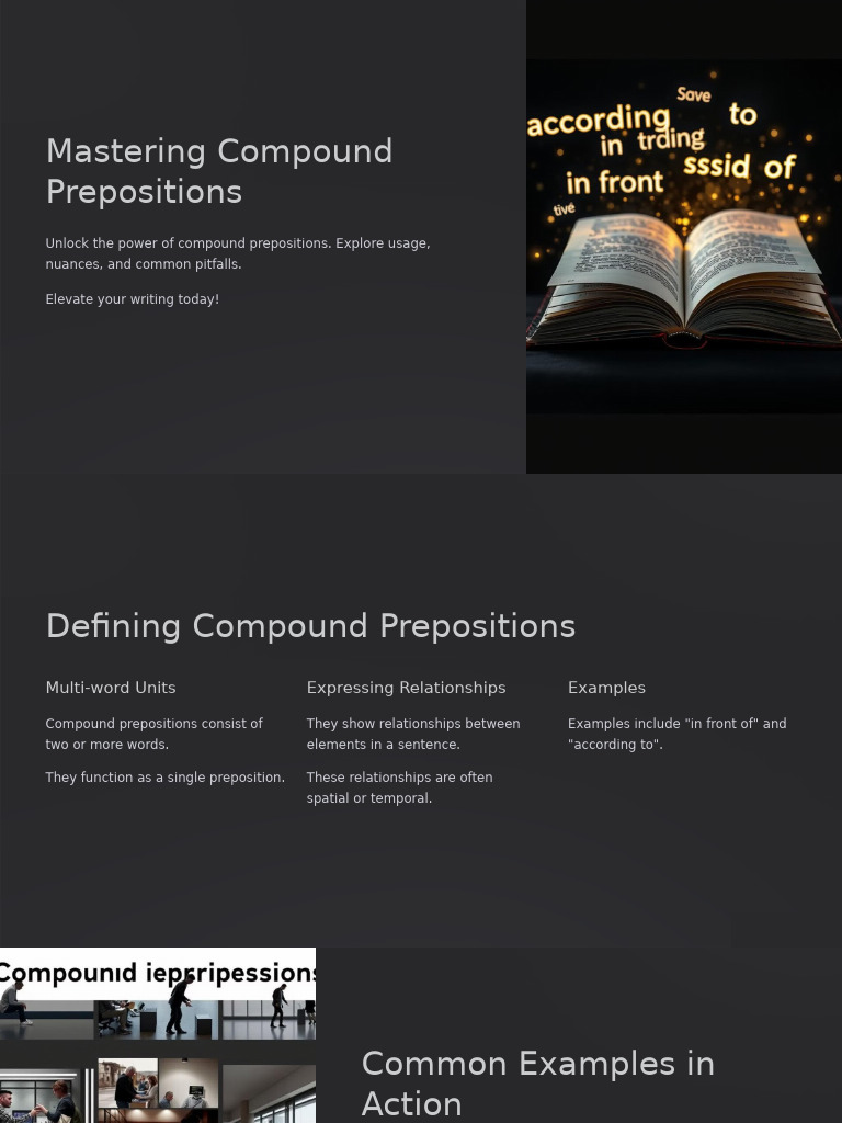 Mastering-Compound-Prepositions | PDF | Linguistics | Grammar