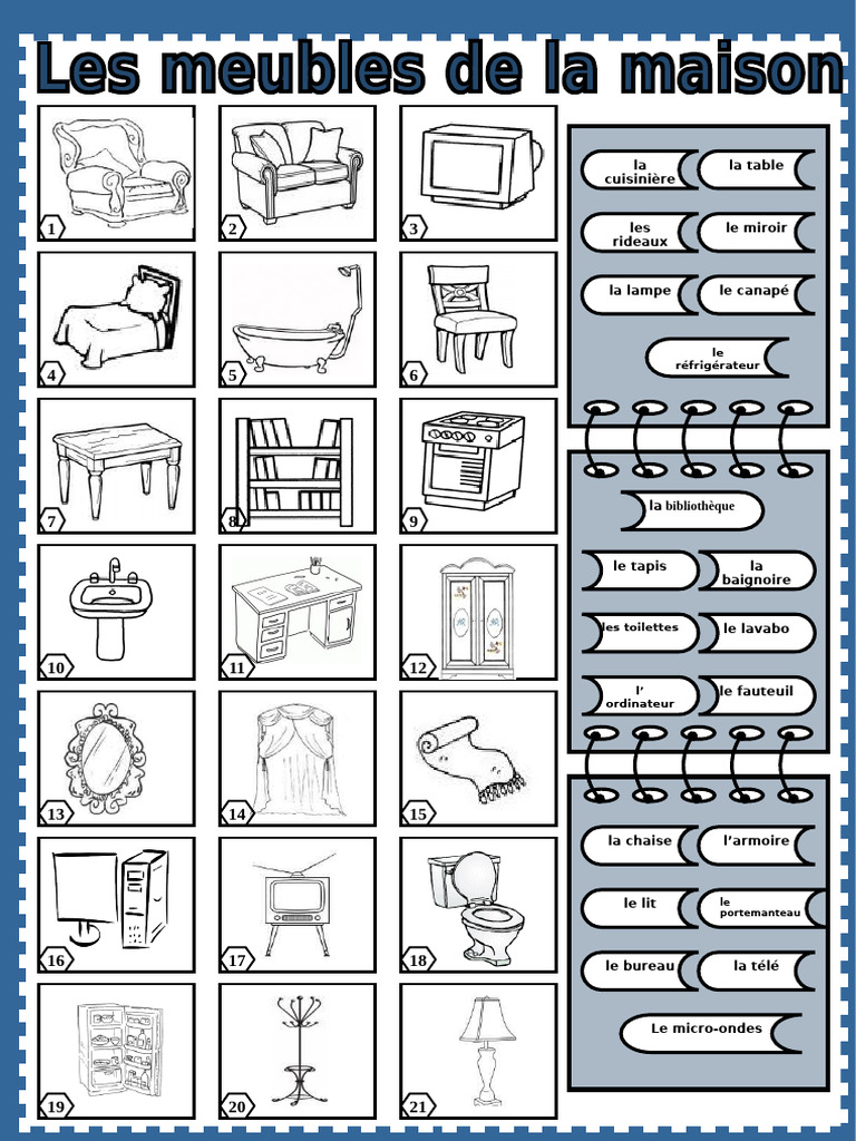 Liste des meubles de la maison | PDF
