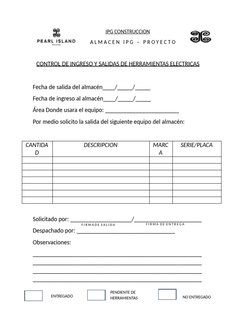 Control de Herramientas Eléctricas IPG | PDF