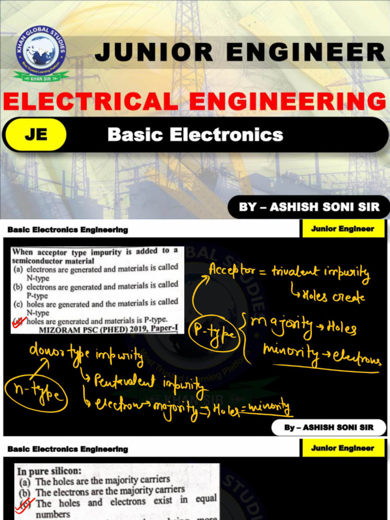 Lecture-03 Basics of Semiconductor Materials (Part-2) | PDF