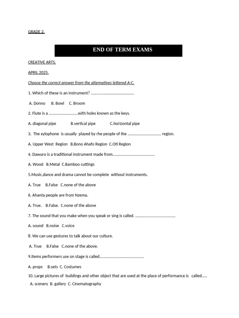 Ade2 April2025 Creativearts | PDF