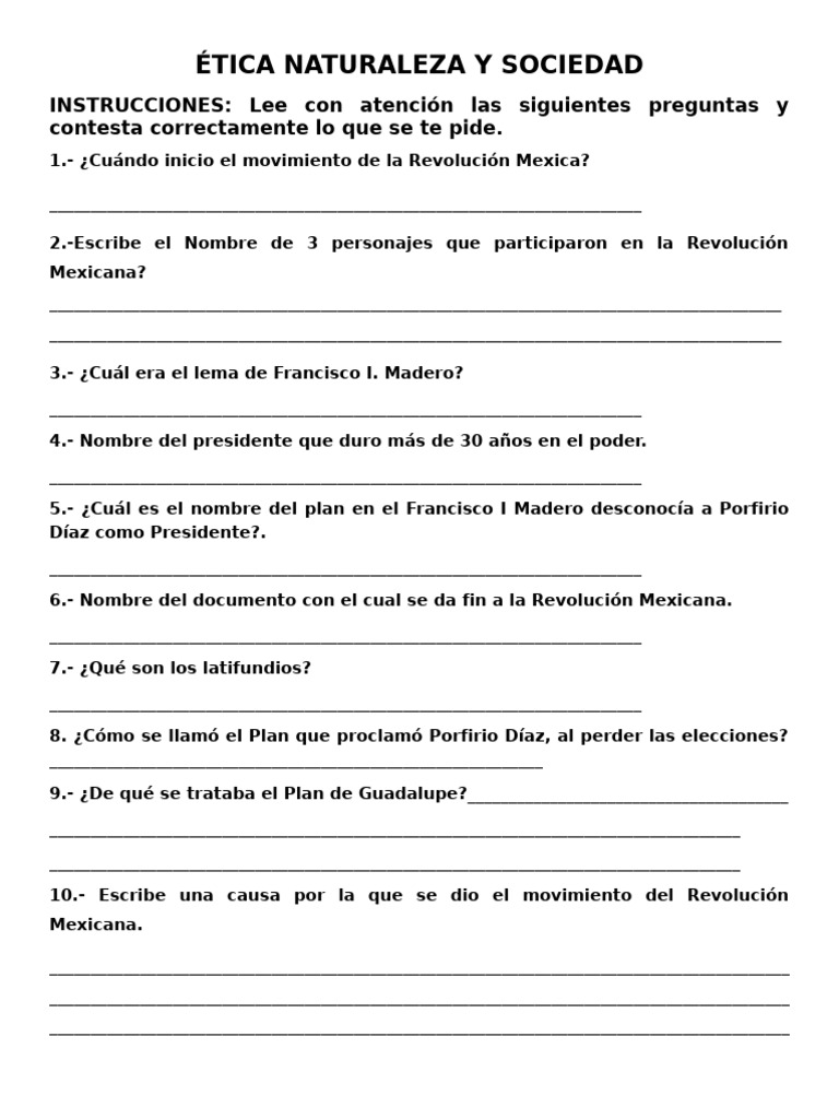 Ética Naturaleza y Sociedad 2da. Eval. | PDF