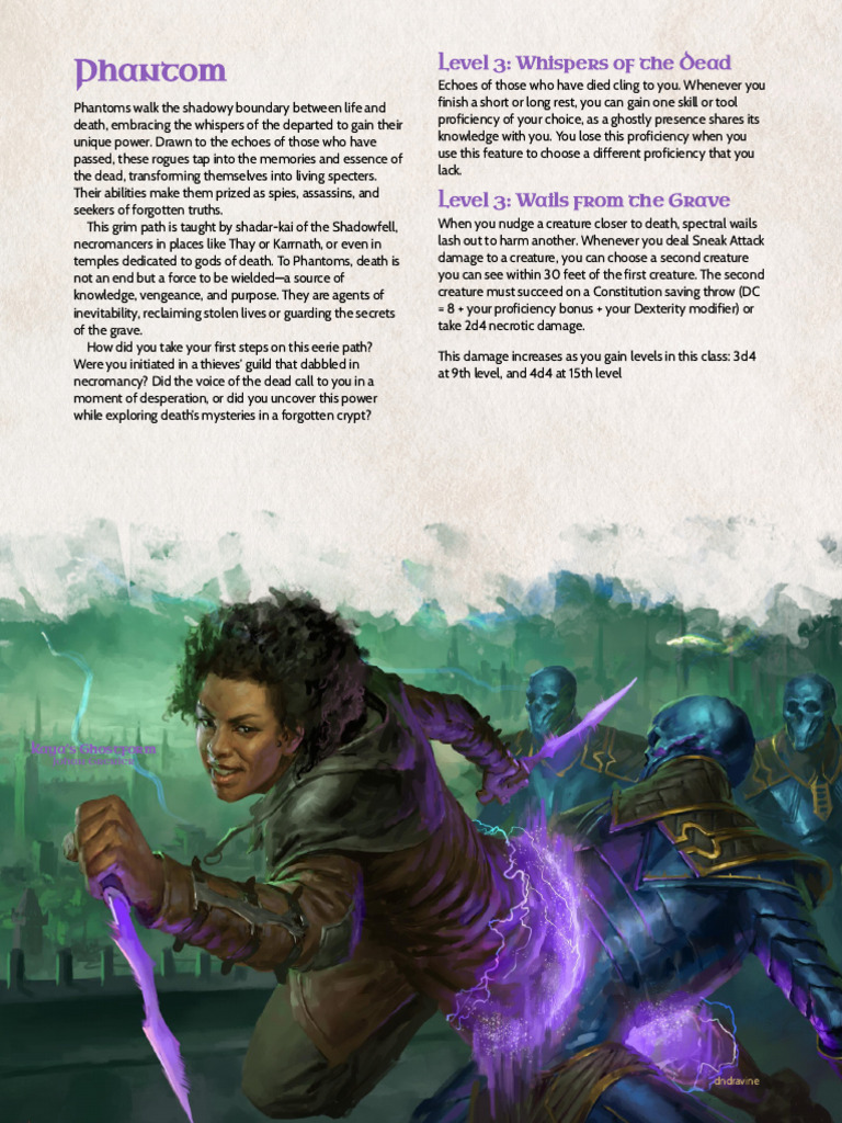 Phantom Class Abilities Overview Pdf