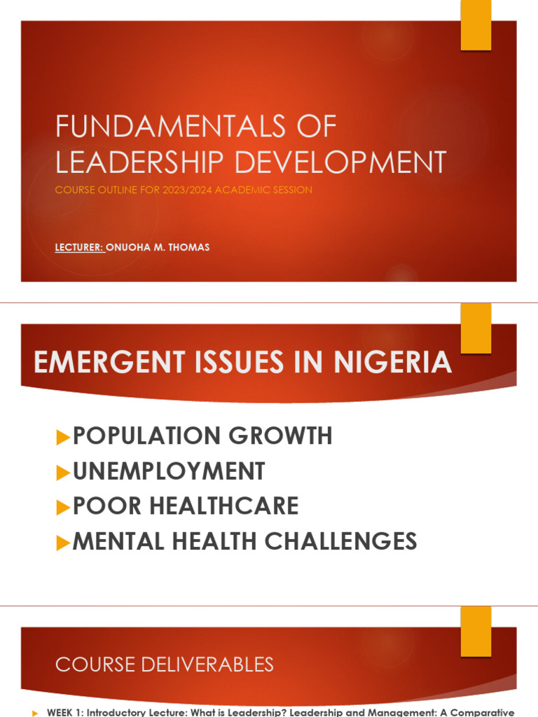 Fundamentals of Leadership Development First Lectu - 231212 - 173224 | PDF