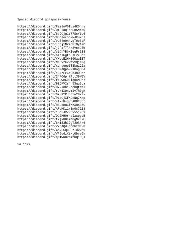 Free Discord Nitro Codes 2025 | PDF