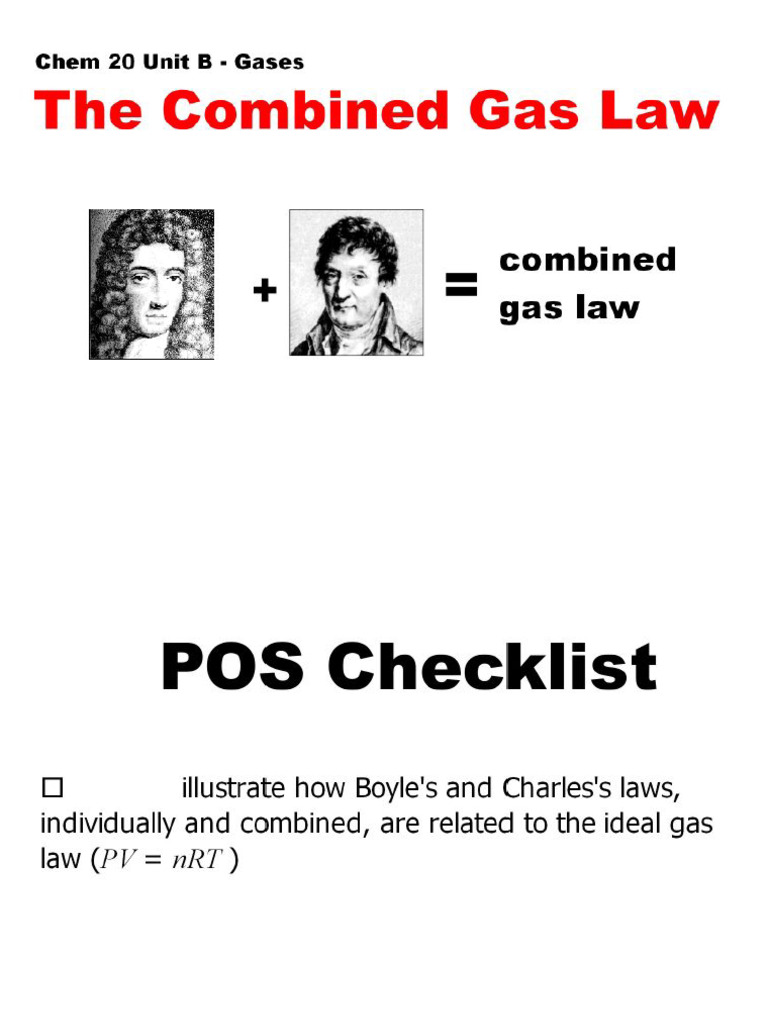 4 - Combined Gas Law | PDF