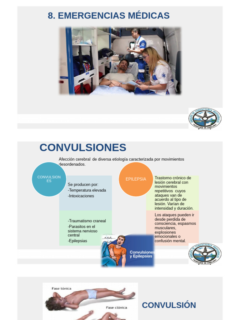 CLASE 8. EMERGENCIAS MEDICAS | PDF | Primeros auxilios | Enfermedades y ...