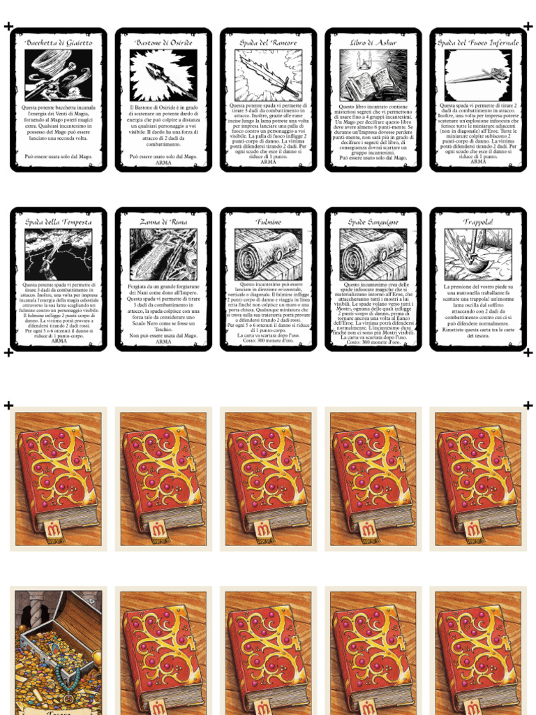 7 Artefatti, 2 Pergamene, 1 Tesoro | PDF