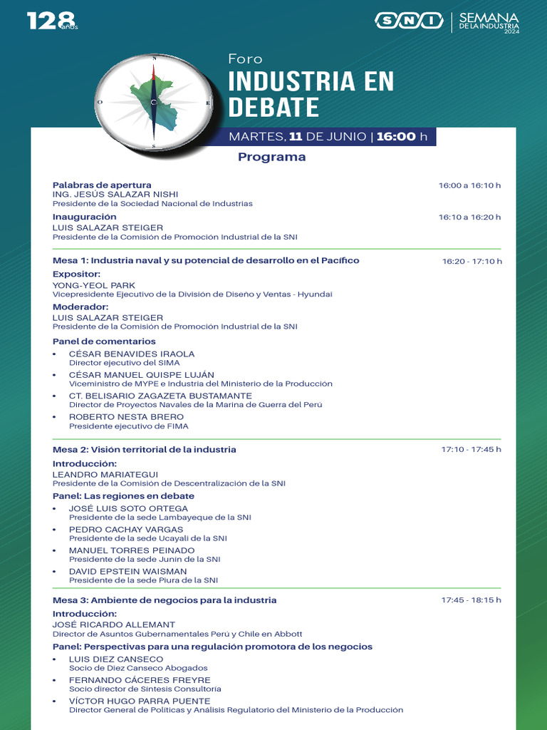 Programa Industria en Debate | PDF | Perú