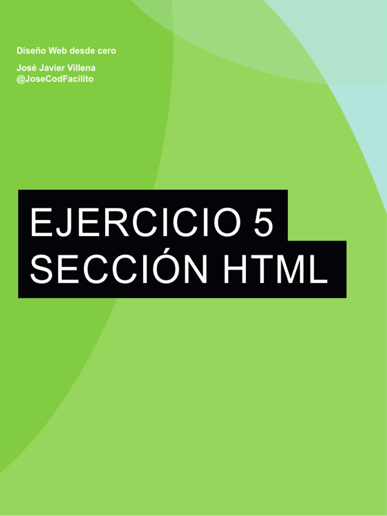 28 Video Ejercicio HTML 05 | PDF
