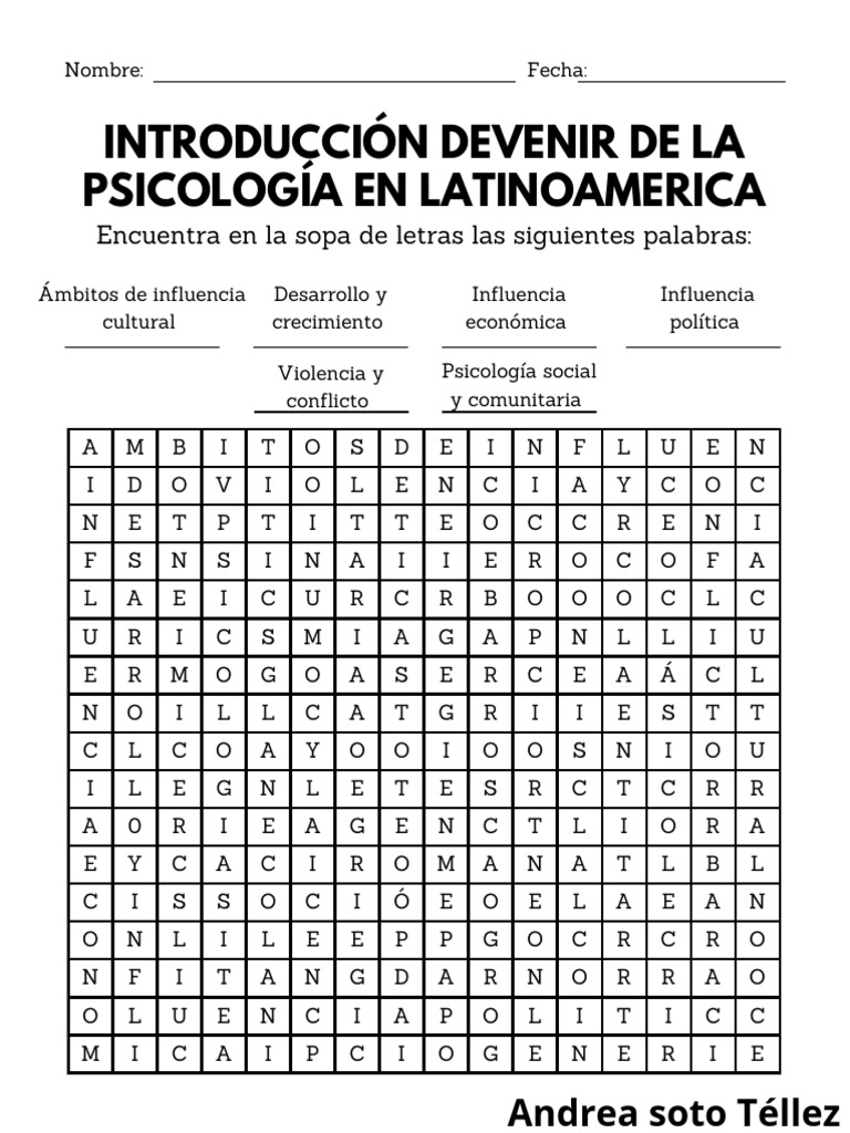 Hoja de Trabajo Sopa de Letras Simple Negro - 20250213 - 104217 - 0000 ...