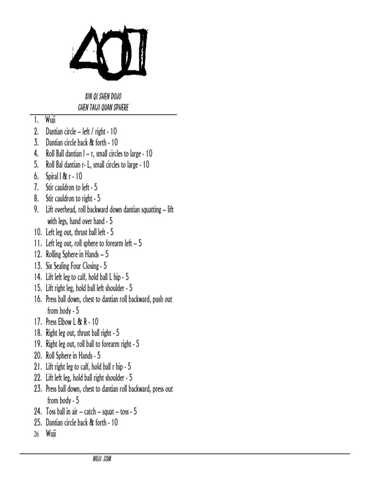 COMBAT TEXT Tai Chi - Chen Taiji Sphere | PDF