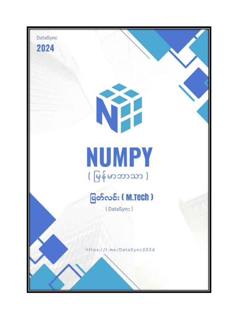 NumPy by Myat Lynn (DataSync) | PDF