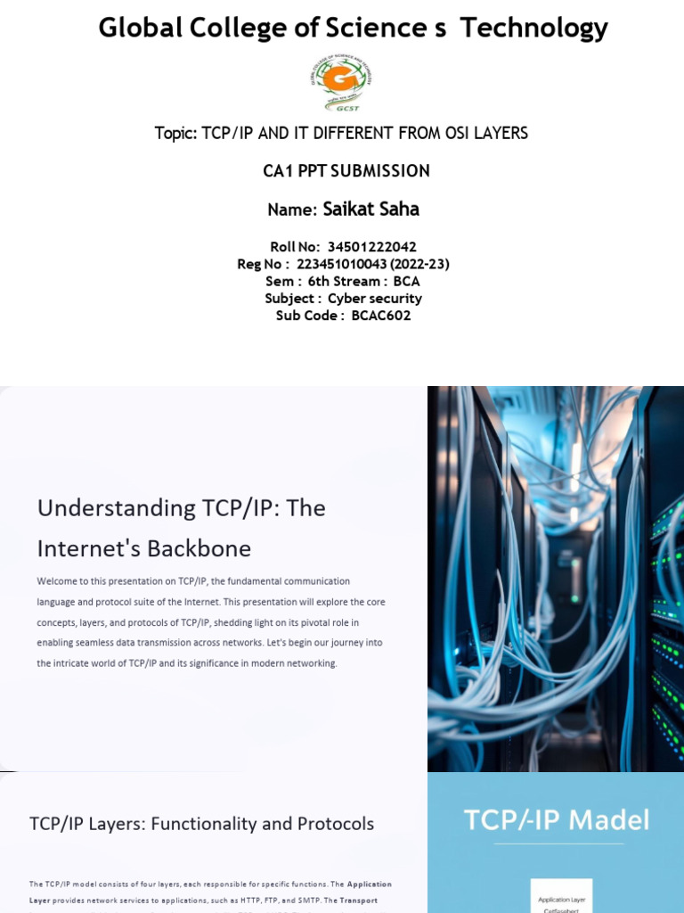 Saikat Saha - 42 - 6TH Sem | PDF | Osi Model | Internet Protocol Suite