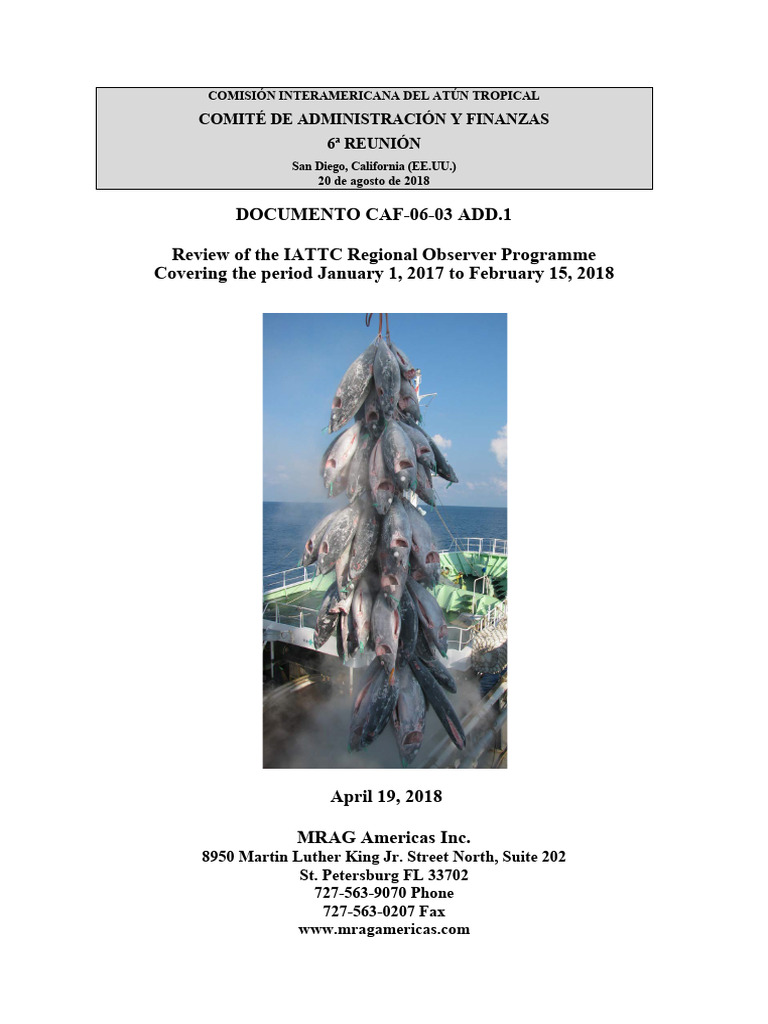 005 CAF-06-03-02-ENO - ADDENDUM 1 MRAG Americas Programa de Seguimiento ...