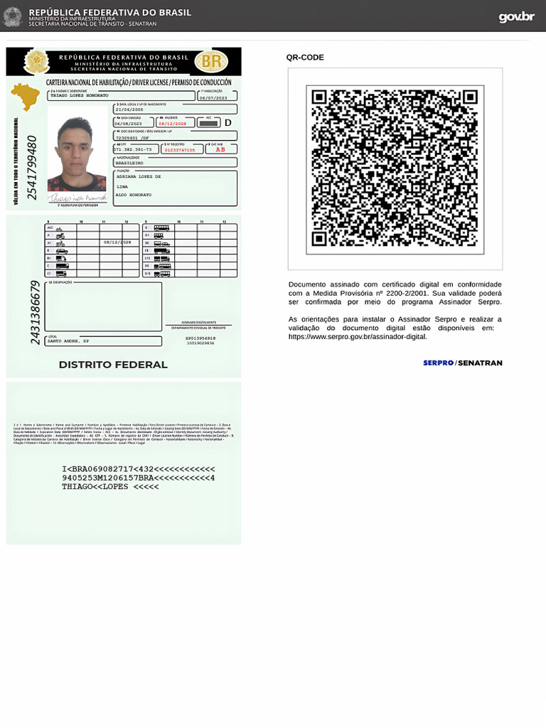 THIAGO LOPES .CNH - PDF - 20240923 - 142902 - 0000.pdf - 20250202 - 172313 - 0000 | PDF