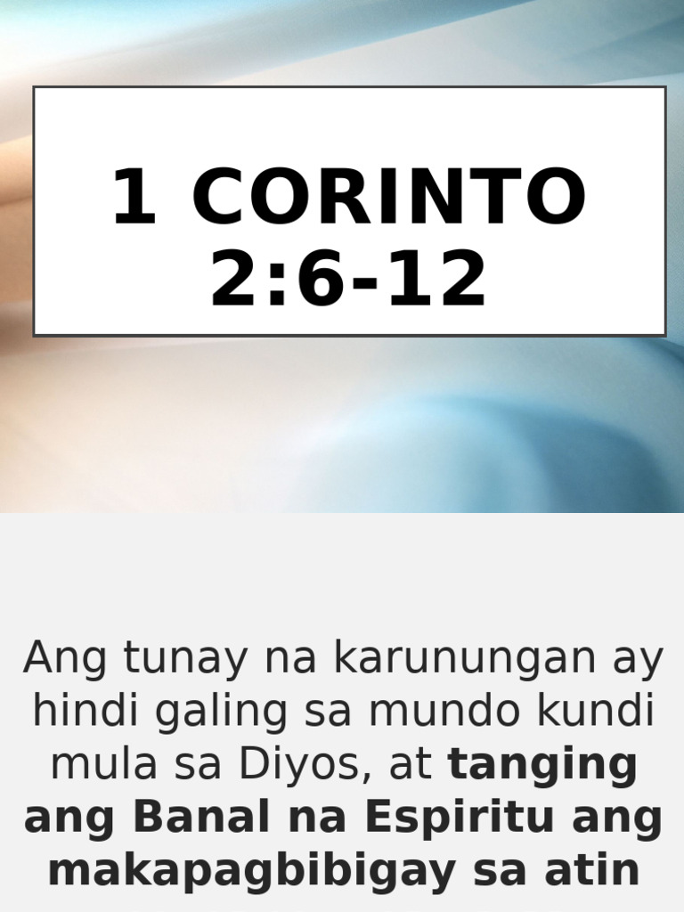 1cor 2 6-12 | PDF