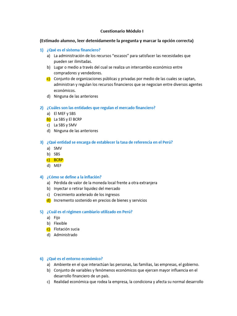 Cuestionario Preguntas Modulo 1-JULIA SARAI CENTURION FERNANDEZ | PDF