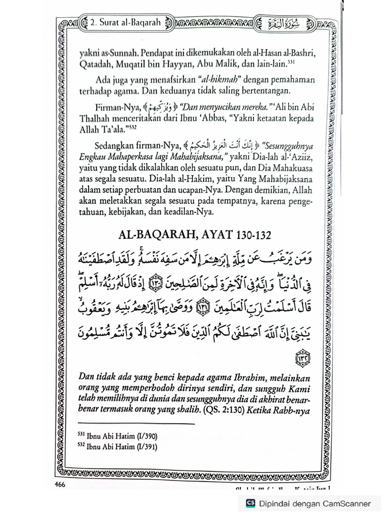 Tafsir Al-Baqarah 130-135 | PDF