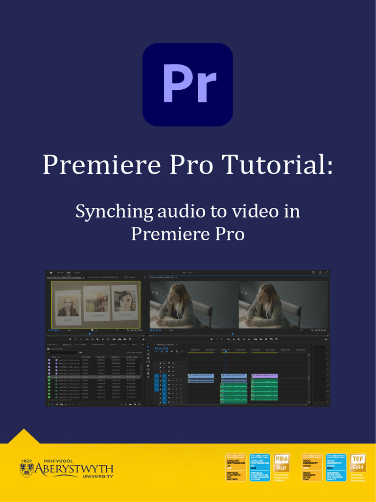 Synching Audio To Video in Premiere Pro | PDF | Computing