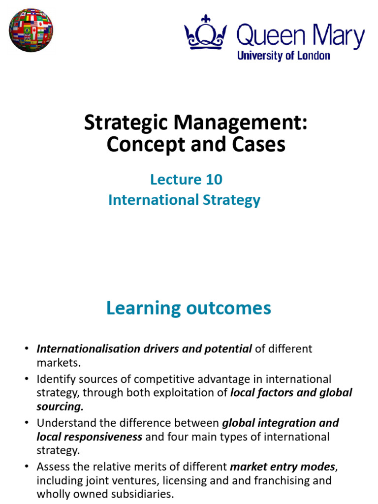 Week 11 Lecture - International Strategy | PDF | Exports ...
