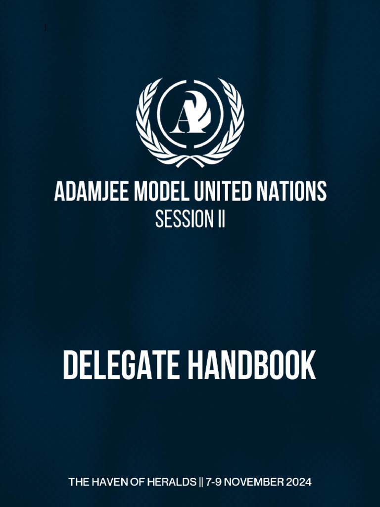 AMUN II Delegate Handbook | PDF | Disaster Risk Reduction | Chemical Weapon